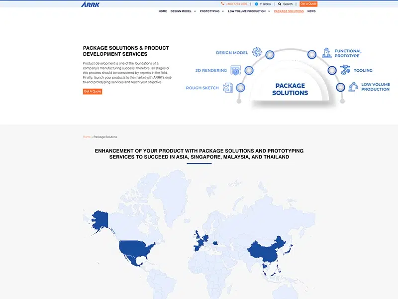 Package Solutions Prototyping in Asia, Singapore, Malaysia, Thailand